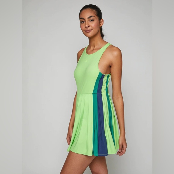 Fourlaps | Dresses | Fourlaps Swift Pleated Tennis Dress Tomatillo ...